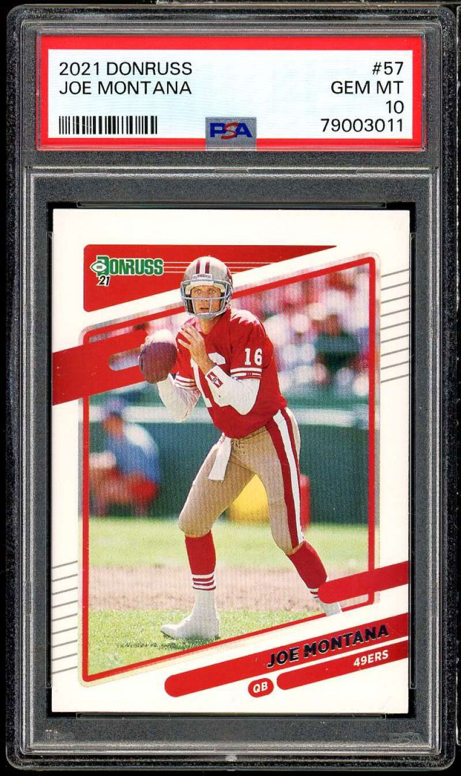 Joe Montana Card 2021 Donruss #57 PSA 10 - Walmart.com