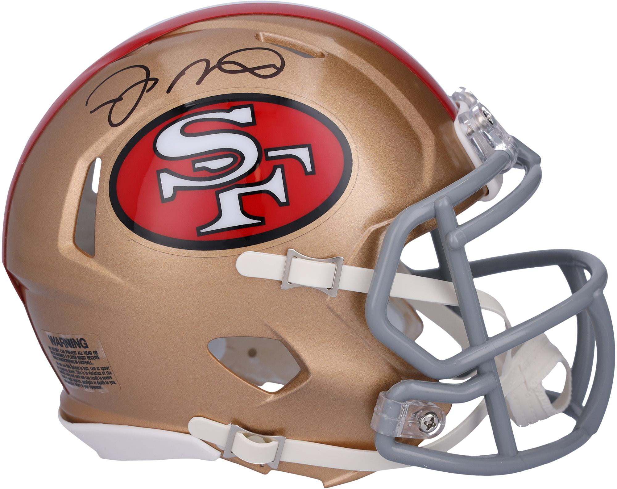 Joe Montana San Francisco 49ers Autographed Riddell 1964-1995 Throwback ...