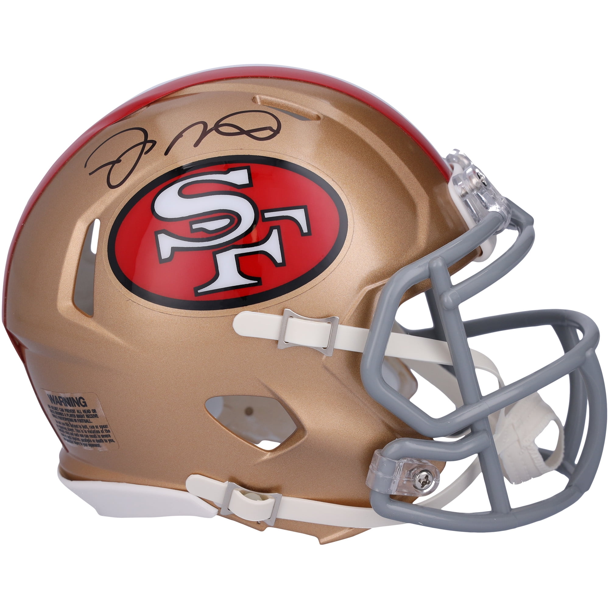 Joe Montana San Francisco 49ers Autographed Riddell 1964-1995 Throwback ...