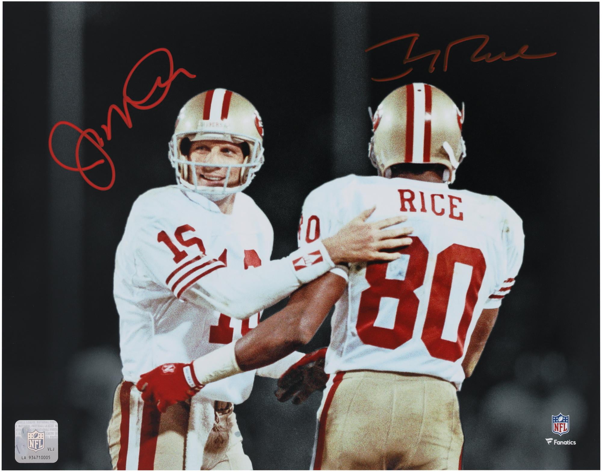 Joe Montana and Jerry Rice San Francisco 49ers Autographed 11" x 14 ...