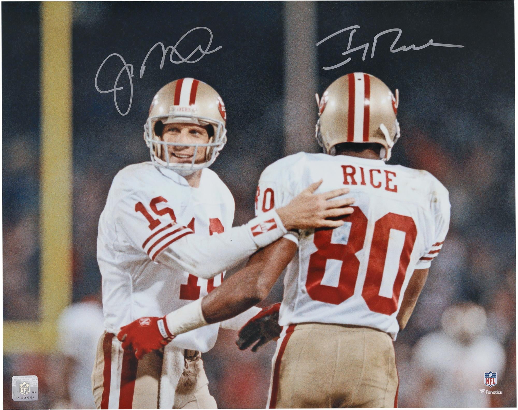 Joe Montana and Jerry Rice San Francisco 49ers Autographed 16" x 20 ...