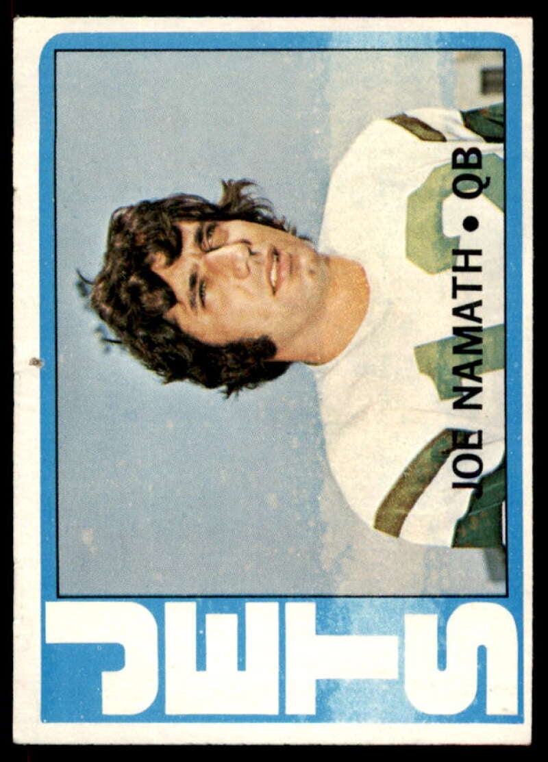 Joe Namath Card 1972 Topps #100 - Walmart.com