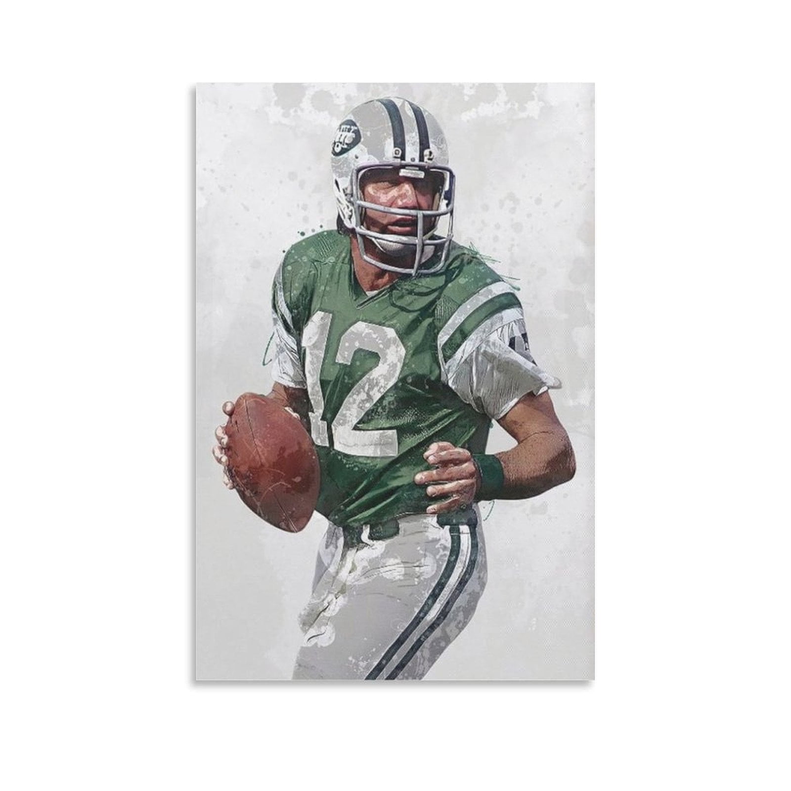 Joe Namath Posters Football Canvas Artworks Canvas Poster Room ...