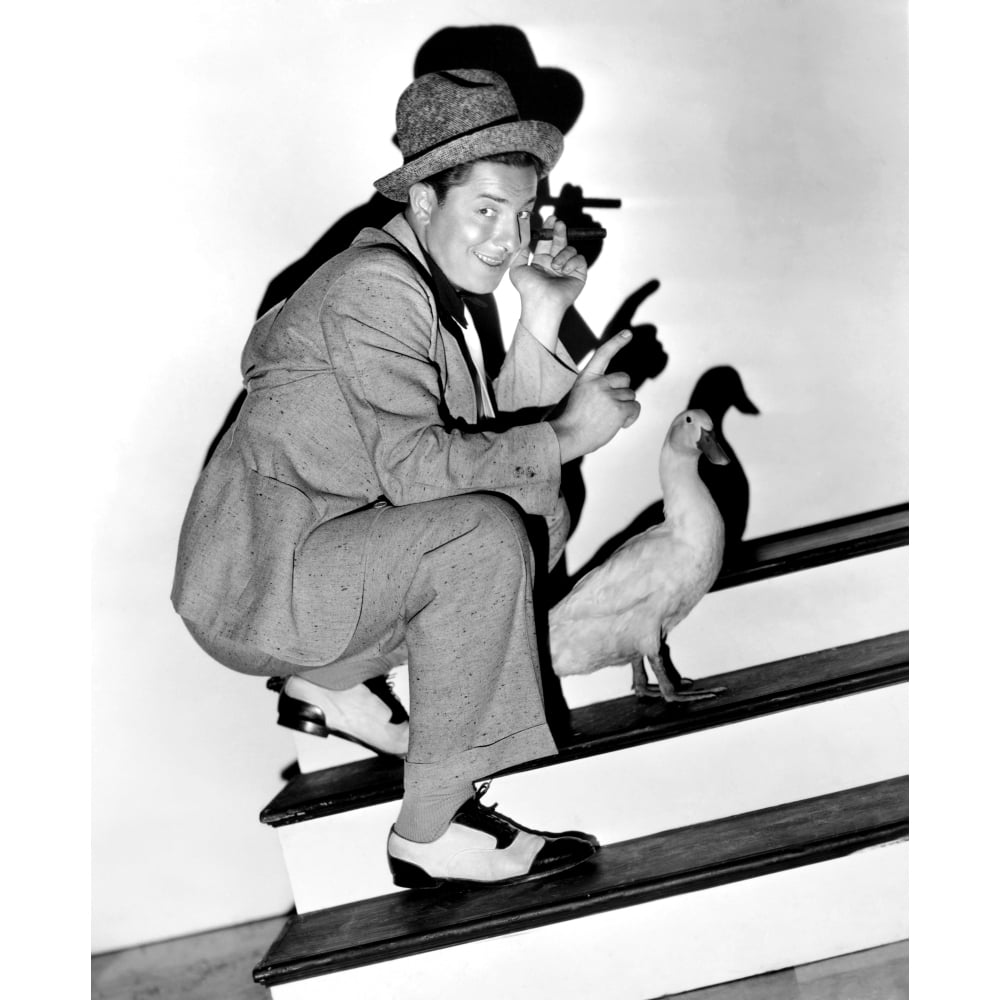 Joe Penner And His Pet Duck Goo Goo Portrait (16 x 20) - Walmart.com