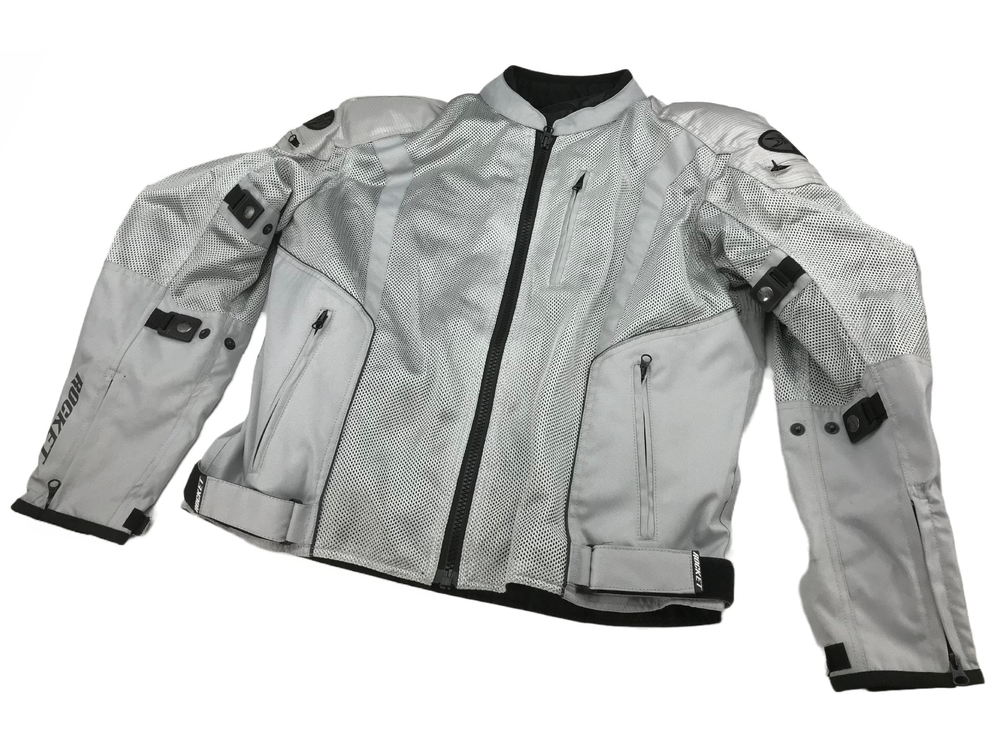 Joe Rocket Analog Mens Vented Mesh Motorcycle Jacket Gray Joe Rocket Analog Mens Vented Mesh Motorcycle Jacket Gray