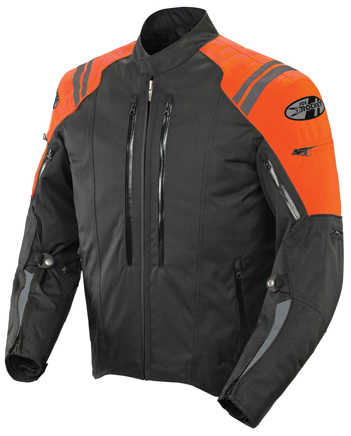 Joe Rocket Atomic 4.0 Jacket Black / Hi-Viz Orange Mens - Walmart.com
