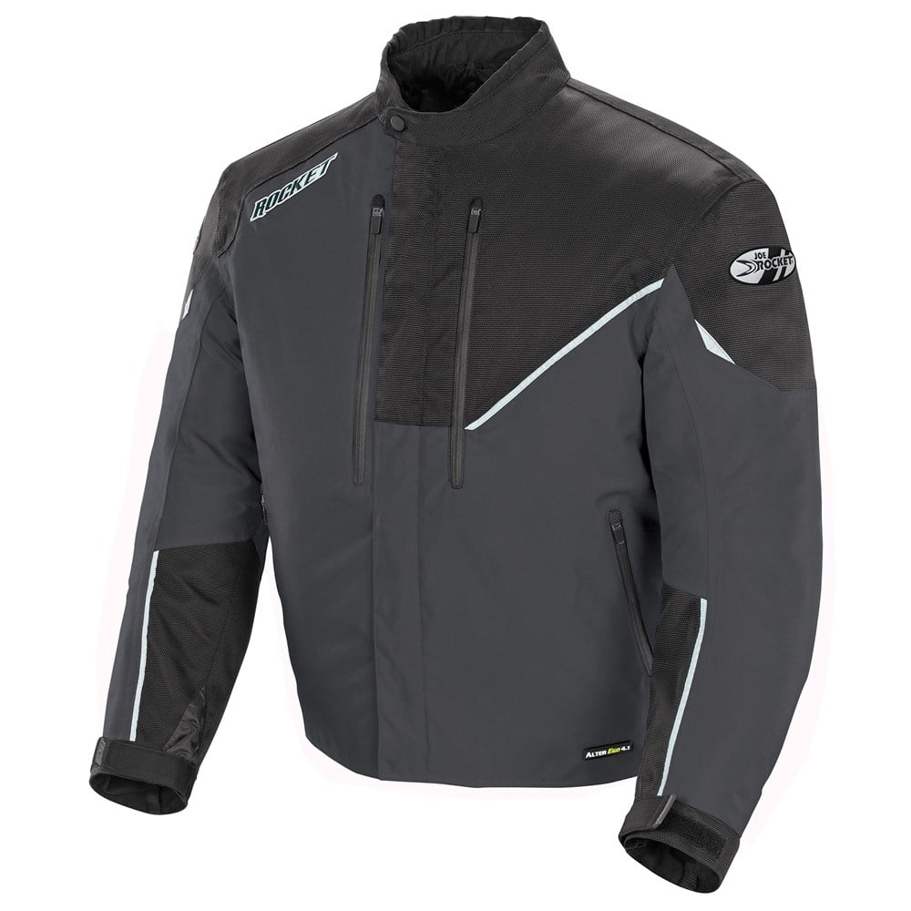 Joe Rocket Men's Alter Ego 4.1 Textile Motorcycle Jacket (Black/Gun ...
