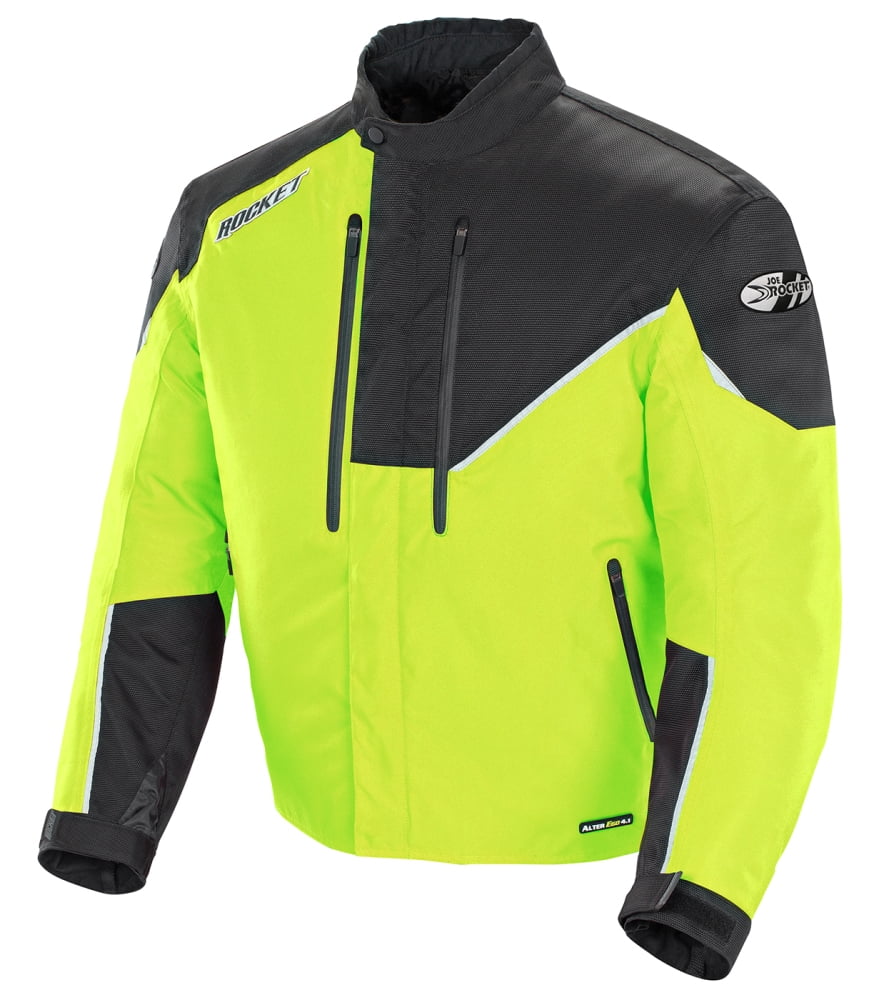 Joe Rocket Men's Alter Ego 4.1 Textile Motorcycle Jacket (Hi-Viz/Black, Medium) - Walmart.com