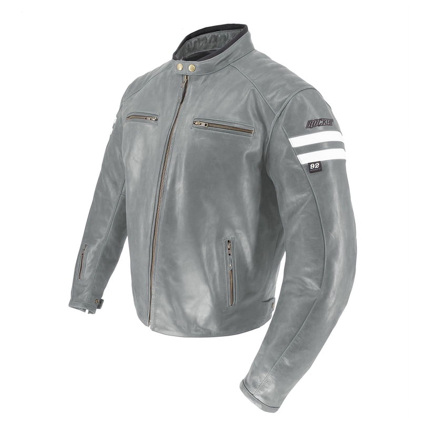 Joe Rocket Men's Classic 92 Jacket (Grey/White, XL) - Walmart.com
