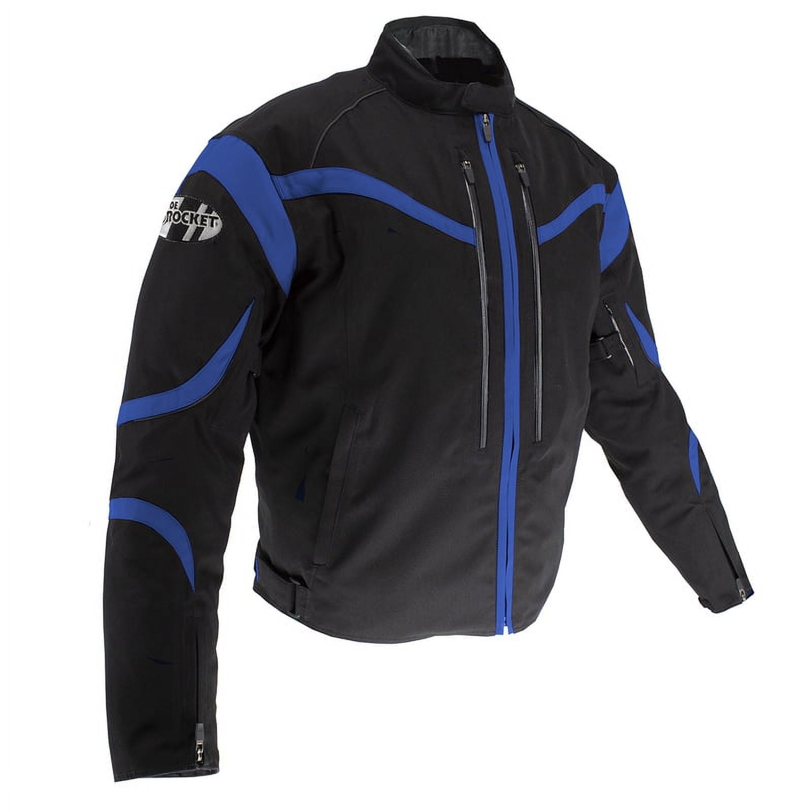 Joe Rocket Men's Crossfire Jacket (Black/Blue, LG) - Walmart.com