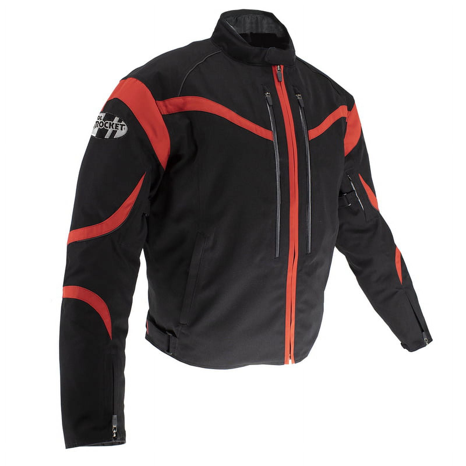 Joe Rocket Men's Crossfire Jacket (Black/Red, SM) - Walmart.com