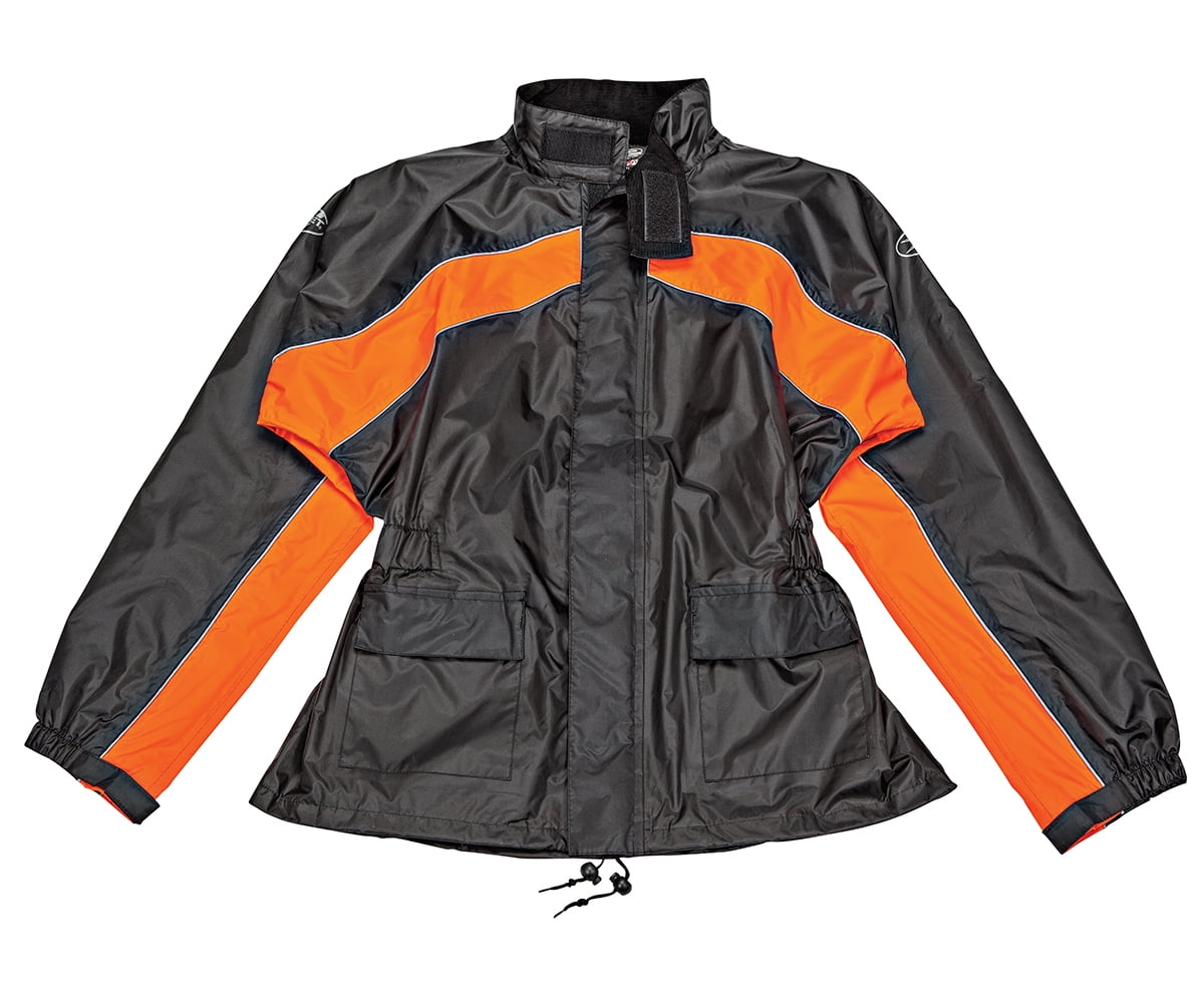 Joe Rocket RS-2 Two-Piece Rain Suit (X-Large, Black/Orange) - Walmart.com