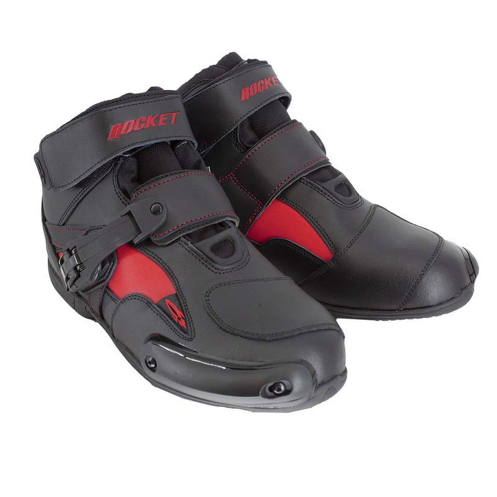 Joe Rocket Sector Boots (7, Black/Red) - Walmart.com