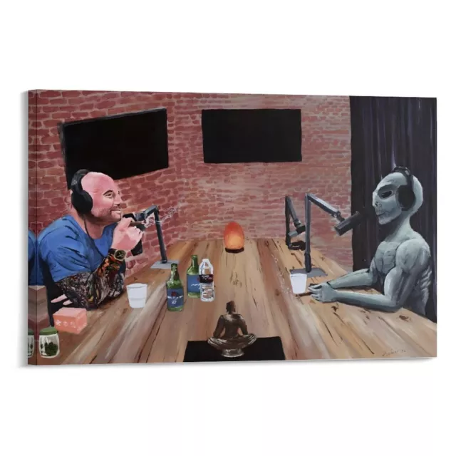 Joe Rogan And Aliens Poster Decoration Aesthetic Office Decor Home ...