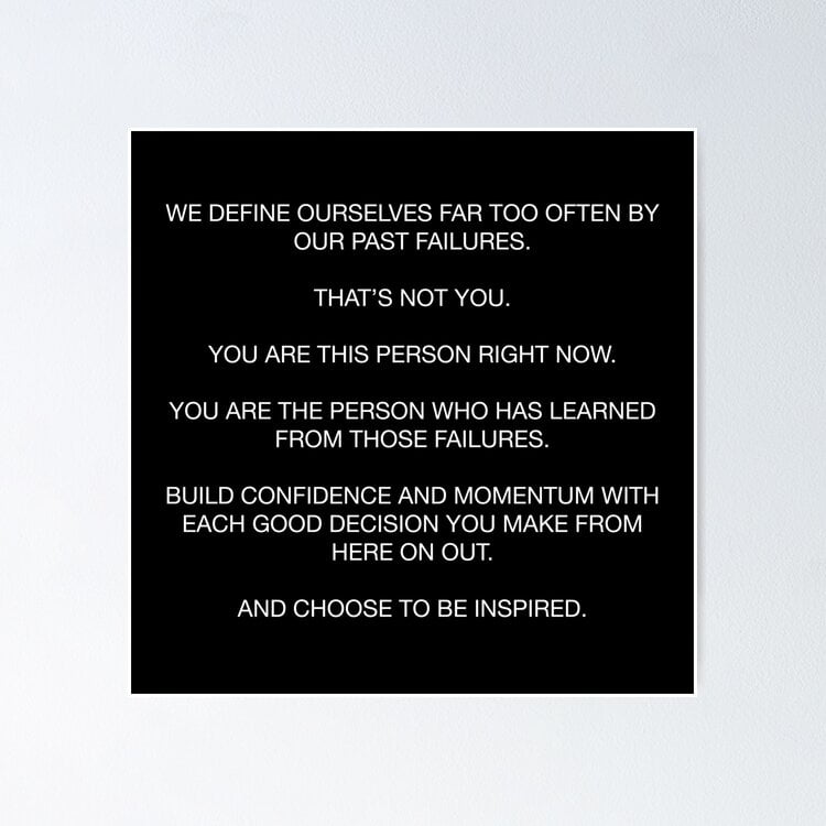 Joe Rogan Choose To Be Inspired Quote Poster- Unframed Poster | Wall ...