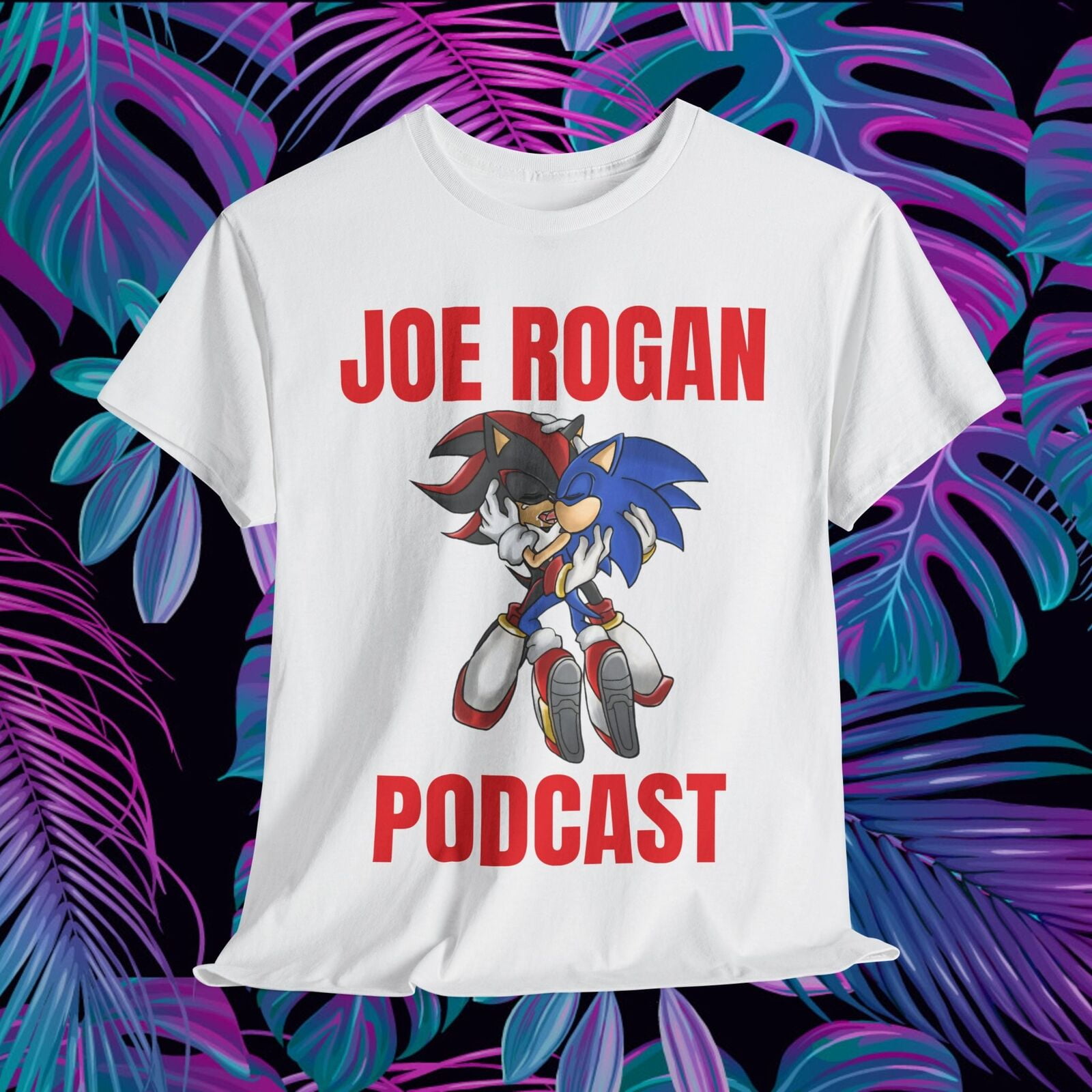 Joe Rogan Podcast with Sonic and Knuckles Unisex Heavy Cotton Tee ...