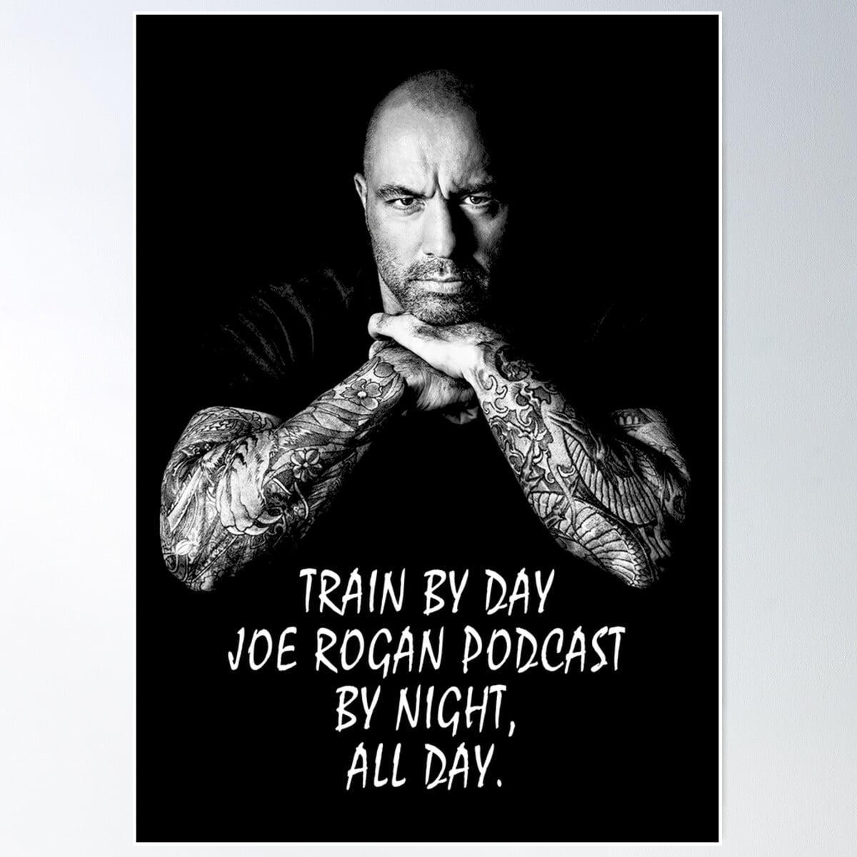 Joe Rogan, Train By Day Poster Wall Art, Modern Wall Decor, 24x36 ...