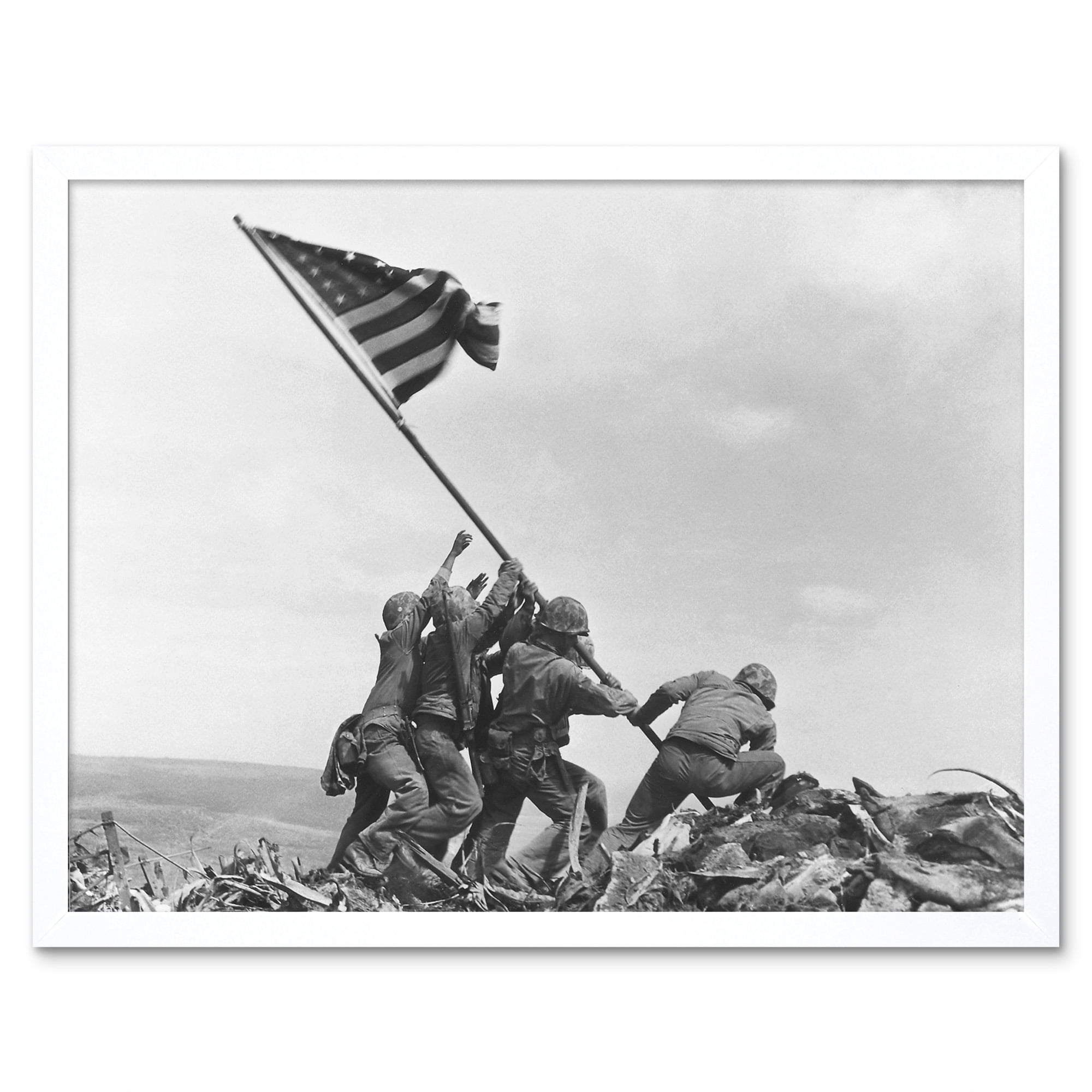 Joe Rosenthal Marines Raising American Flag 1945 Photo Iwo Jima Iconic ...