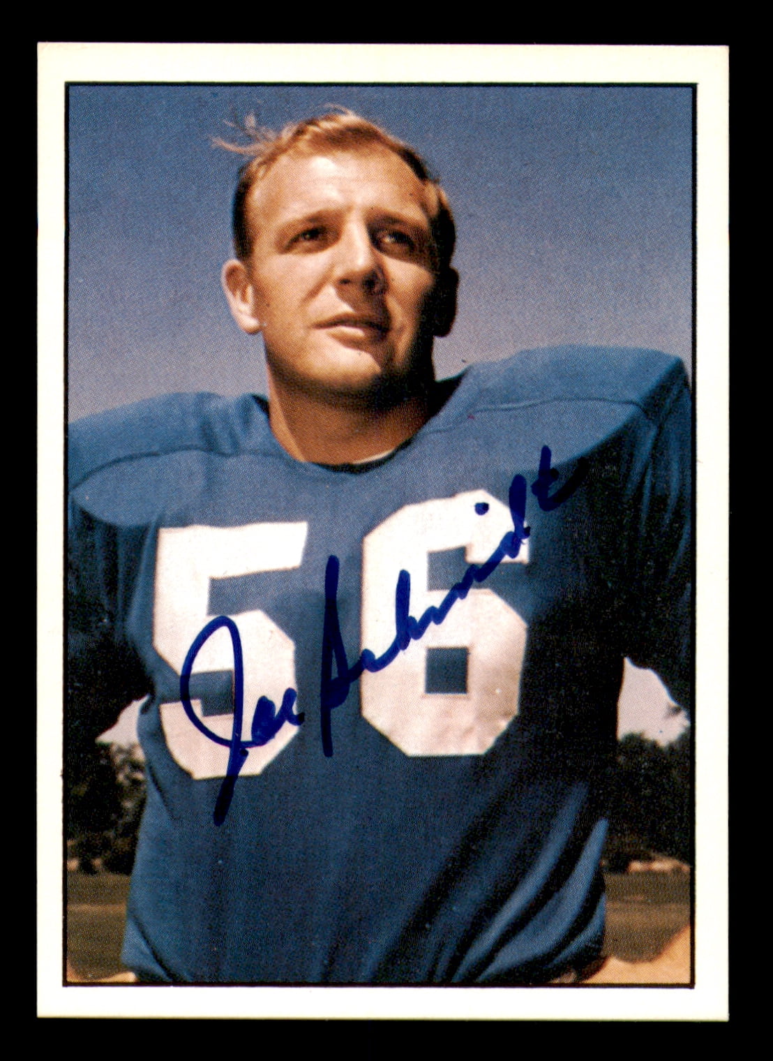 Joe Schmidt Autographed 1981 TCMA Card #28 Detroit Lions JSA #CC98731 ...