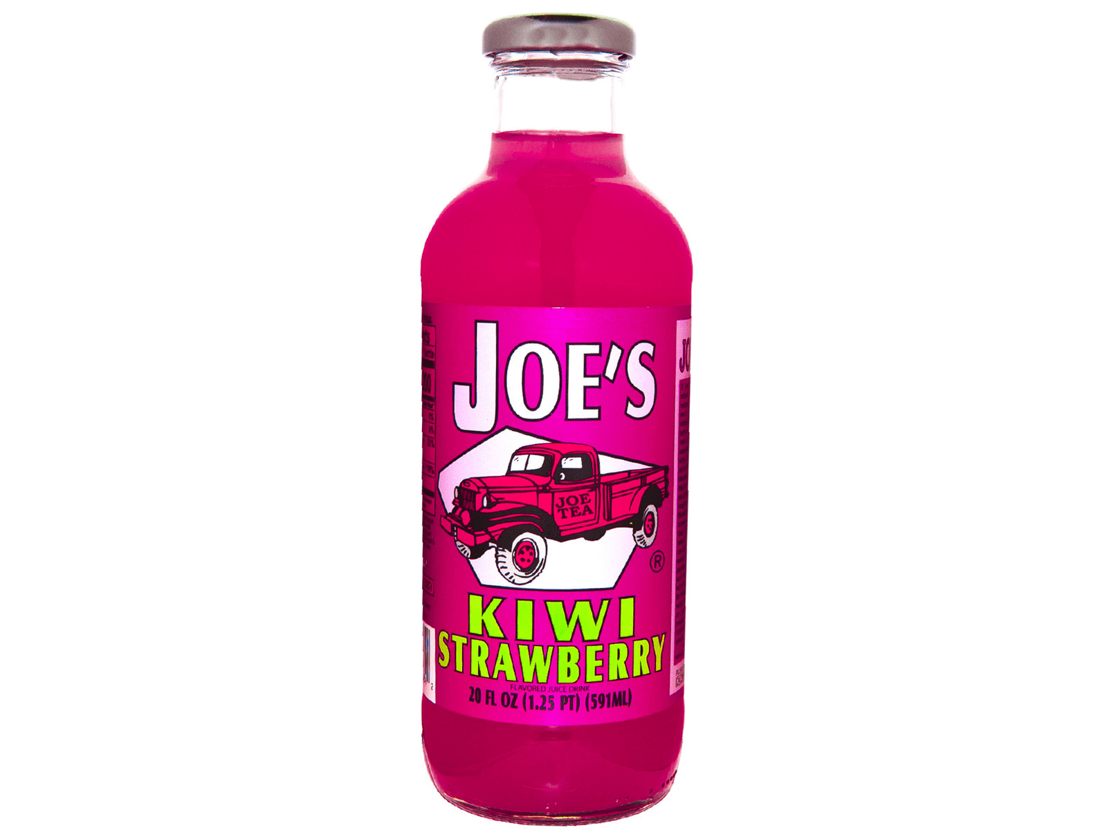Joe Tea Kiwi Strawberry Lemonade 20 fl. oz. Glass Bottles, 12-Pack Case ...
