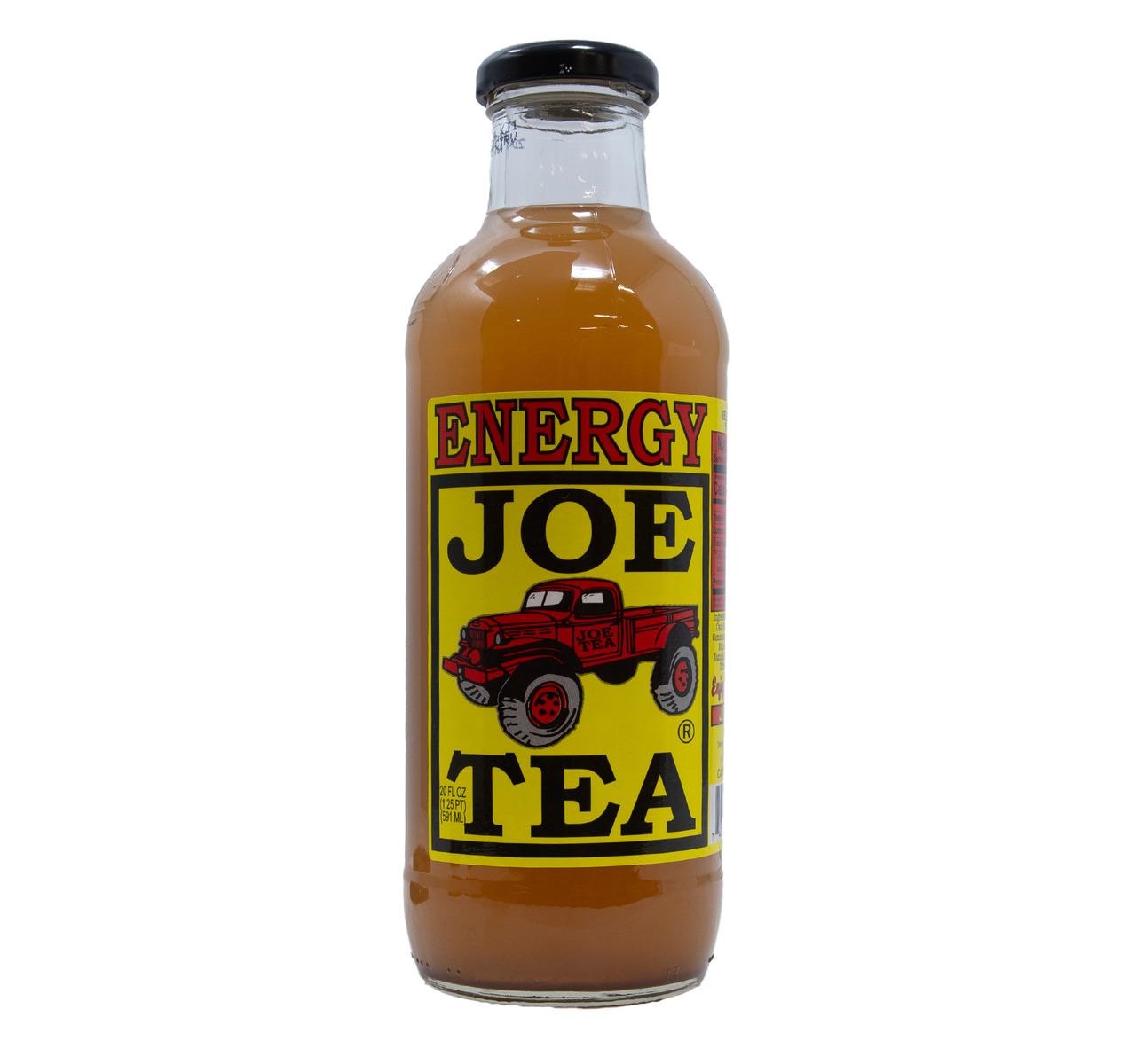 Joe Tea Lemon Flavored Energy Tea, 12-Pack 20 fl. oz. Glass Bottles ...