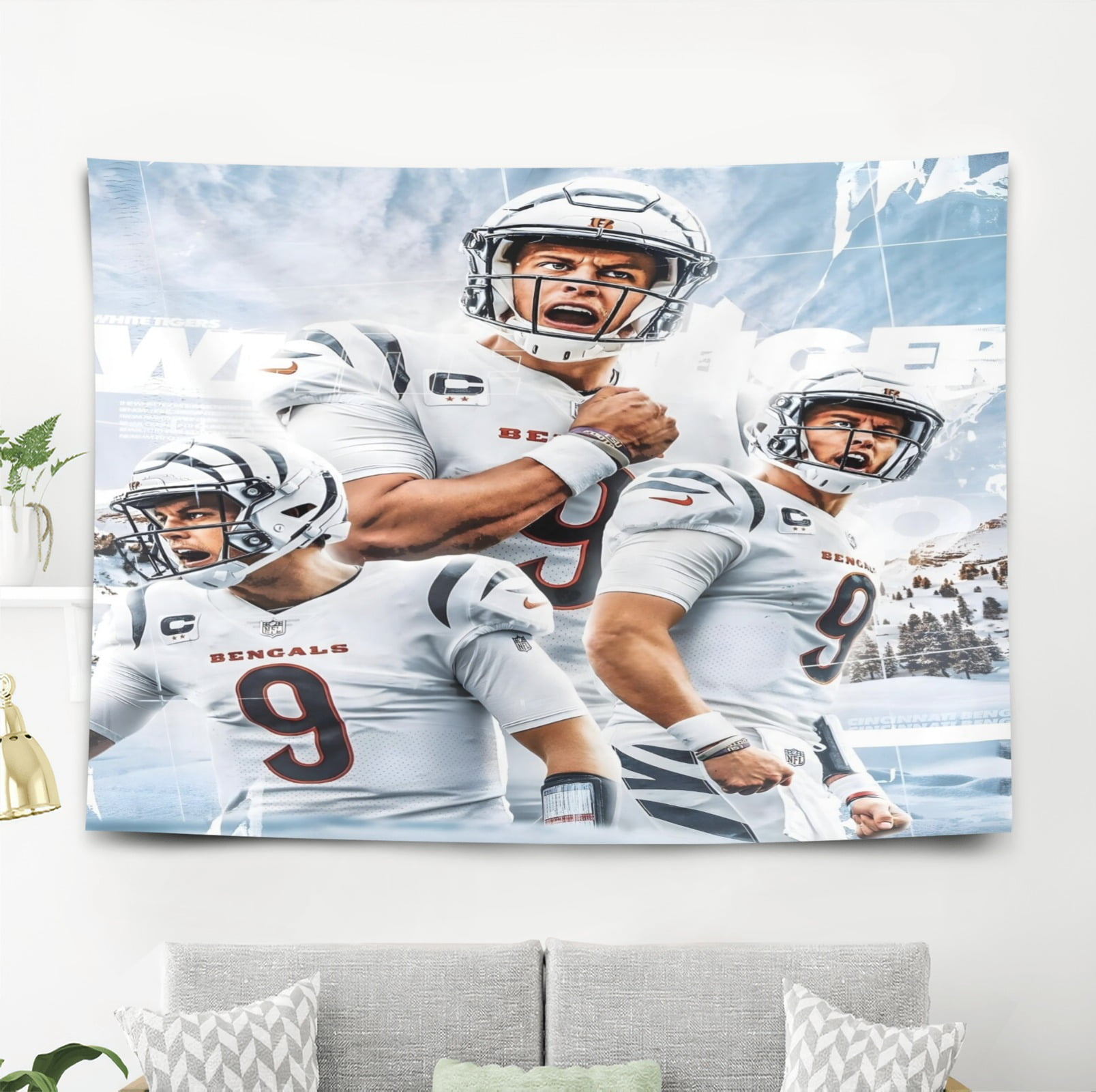 Joe and Burrow Flushing Tapestry - Horizontal（60"x40"） - Walmart.com
