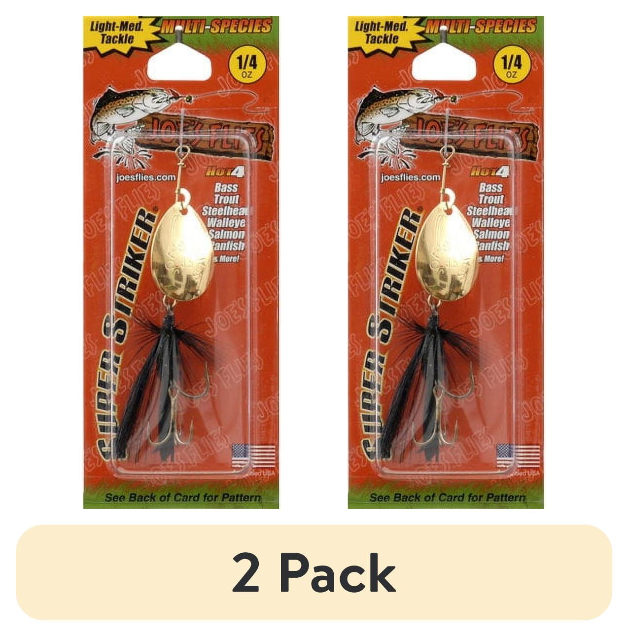 (2 pack) Joe's Flies Super Striker "Elite" Series Inline Spinner Gnat ...