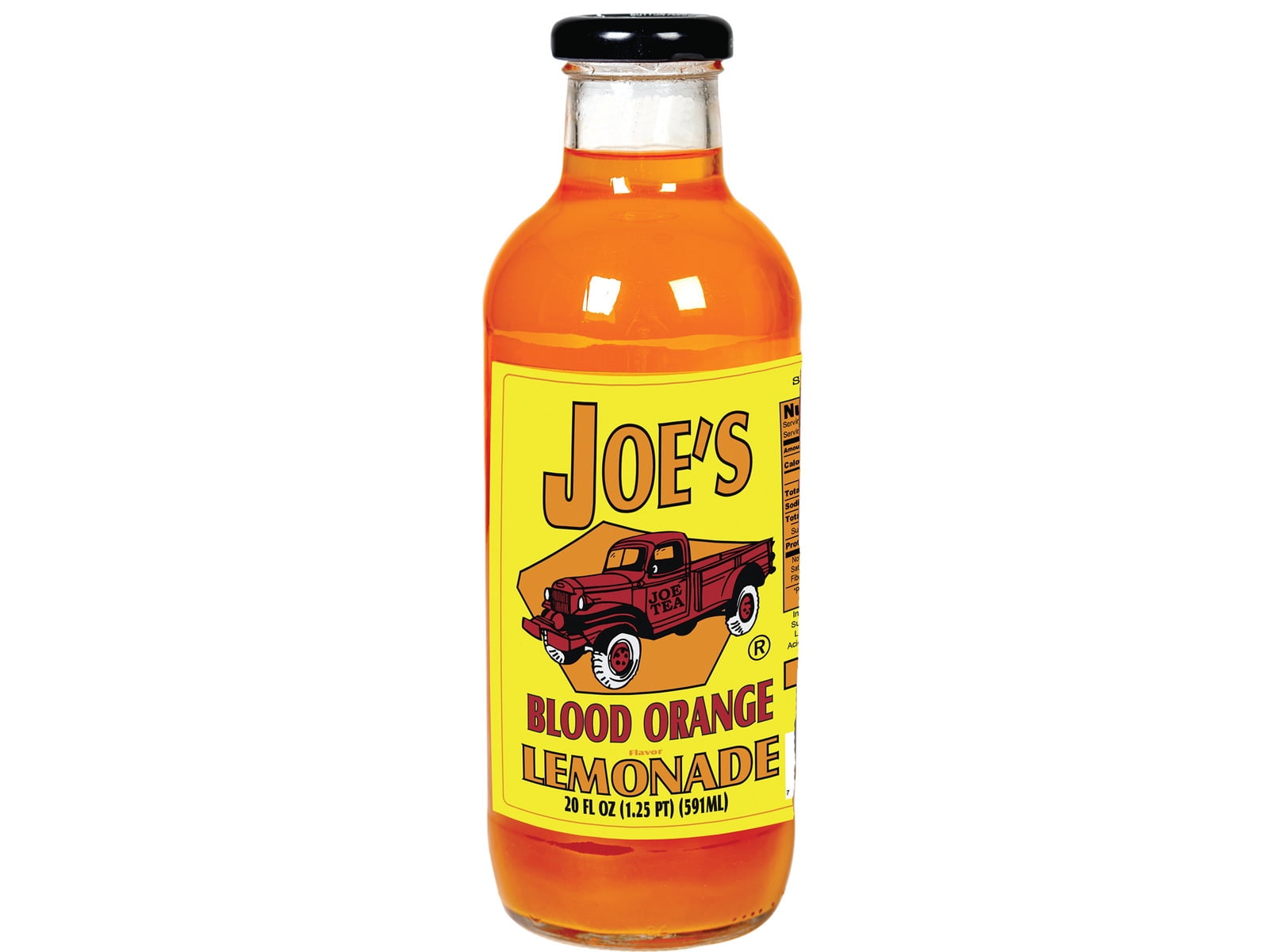 Joe Tea Blood Orange Lemonade 20 fl. oz. Glass Bottles- Case Pack of 12 ...