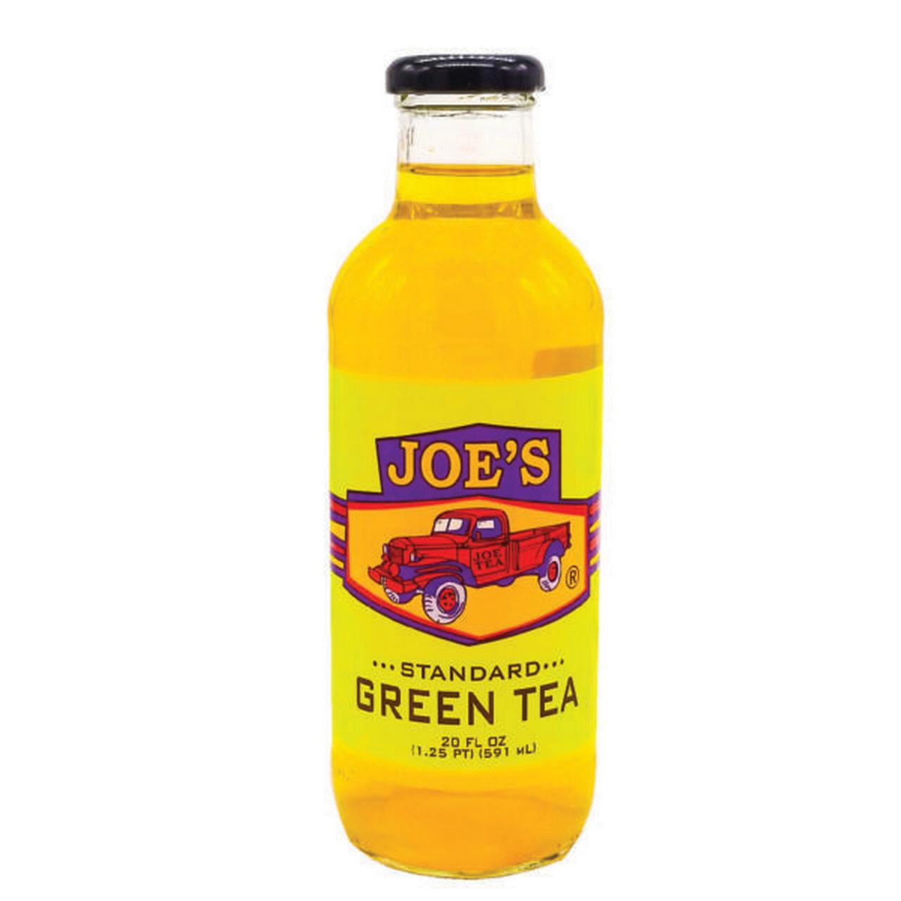 Joe's Low Sugar Green Tea, 20 fl. oz. Glass Bottle (12 Bottles), Sweet ...