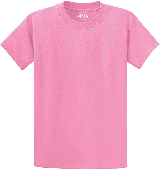 Joes Usa Heavyweight 6 1 Ounce 100 Cotton T Shirts Xl Candypink