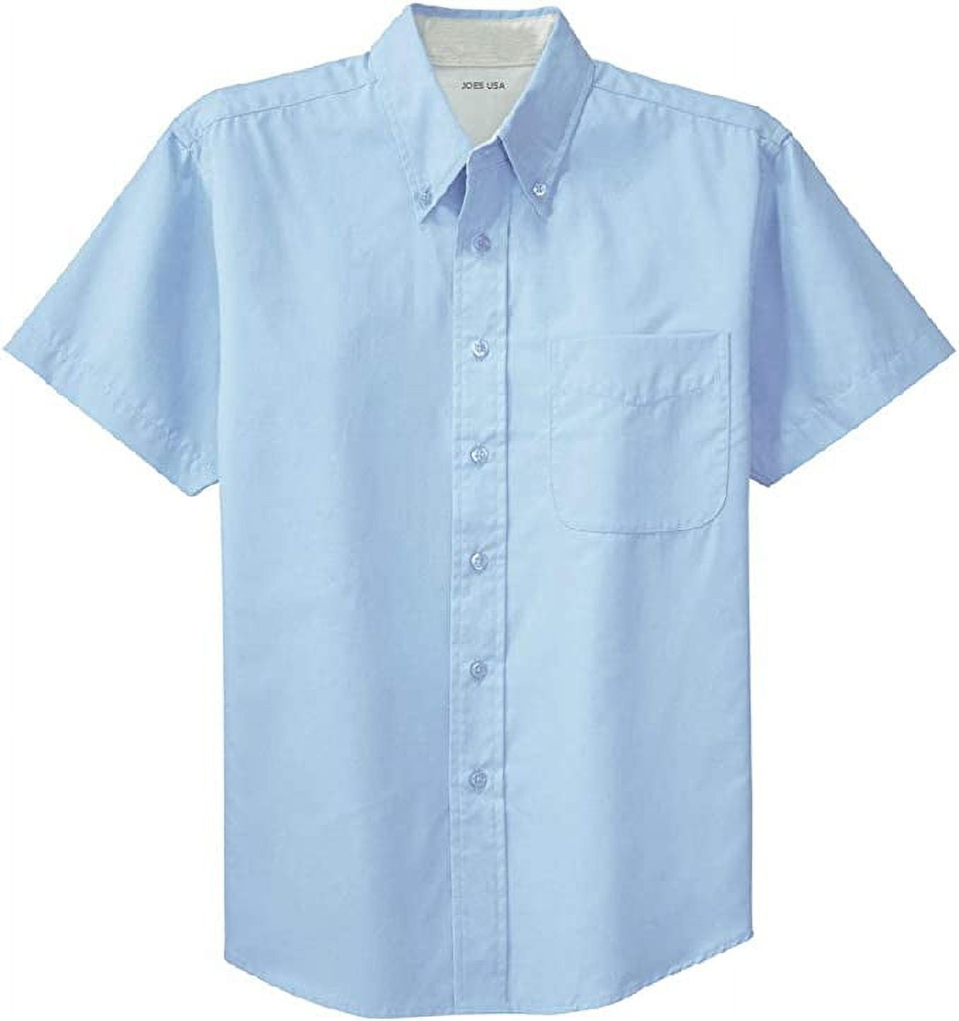 Joe's USA Men's Short Sleeve Wrinkle Resistant Shirts-Tall-LT-Light ...