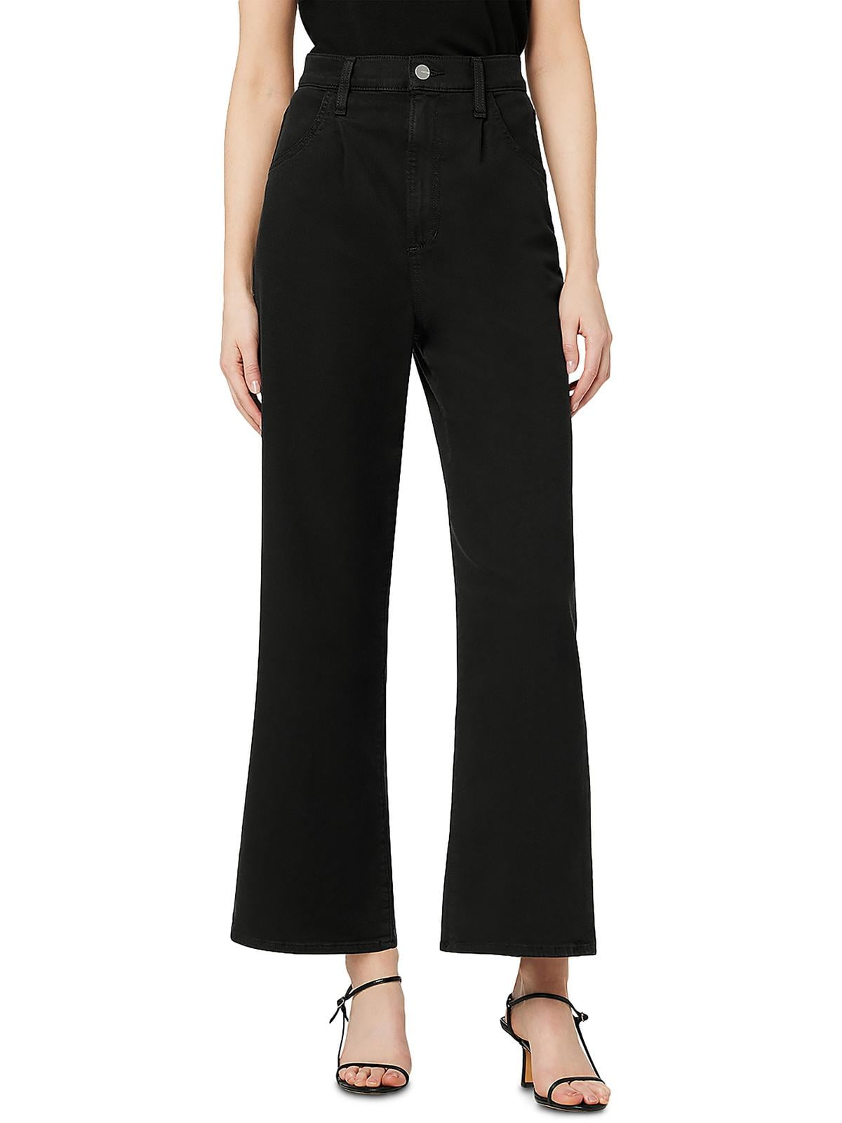 Joe's Womens High Rise Pleated Wide Leg Jeans - Walmart.com