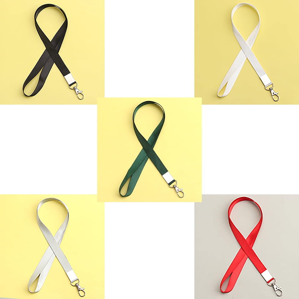 Joefnel 5Pcs Long Neck Lanyard Leather Keychains with Metal Clasp ...