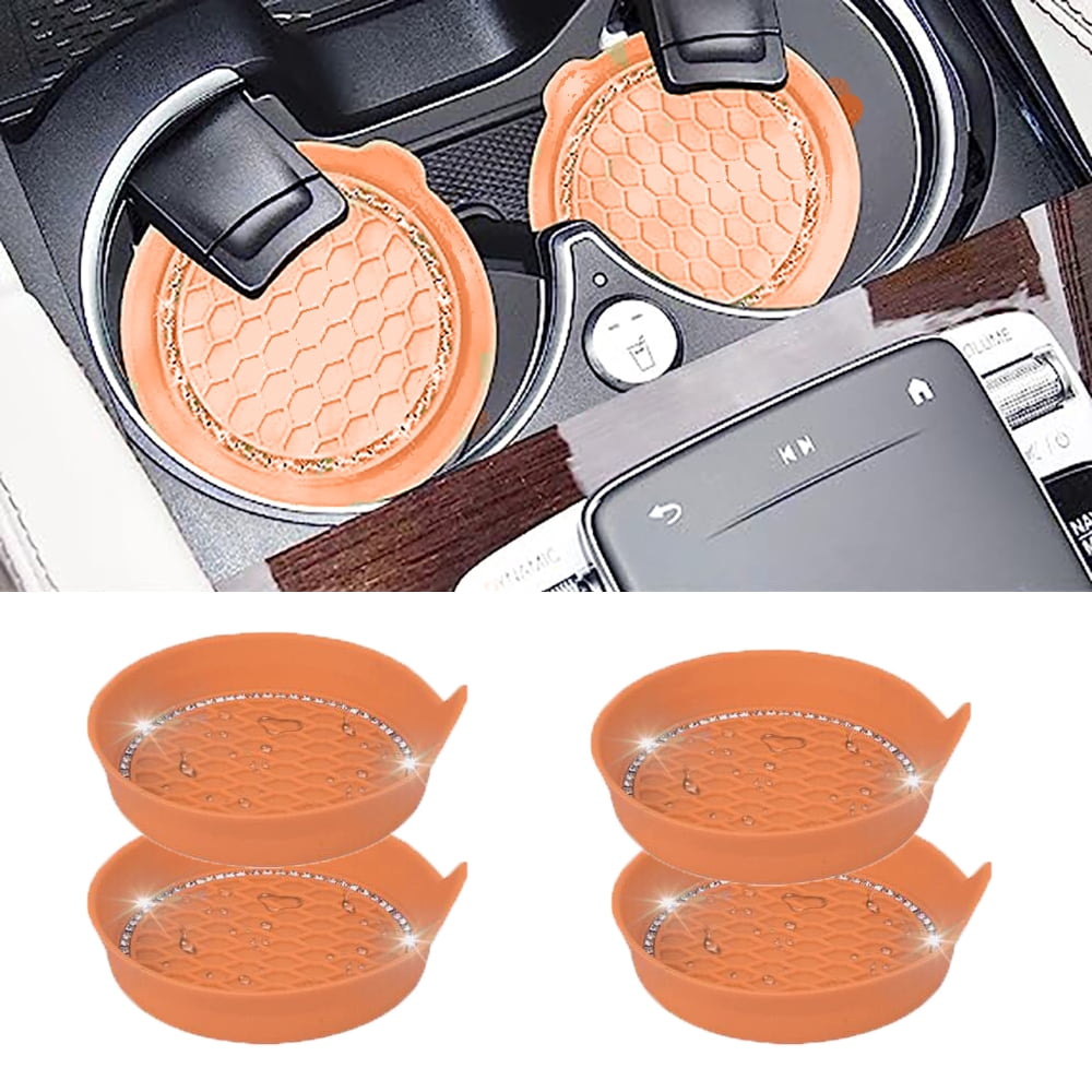 Joefnel Car Cup Coaster Universal Non-Slip Cup Holders Bling Crystal ...