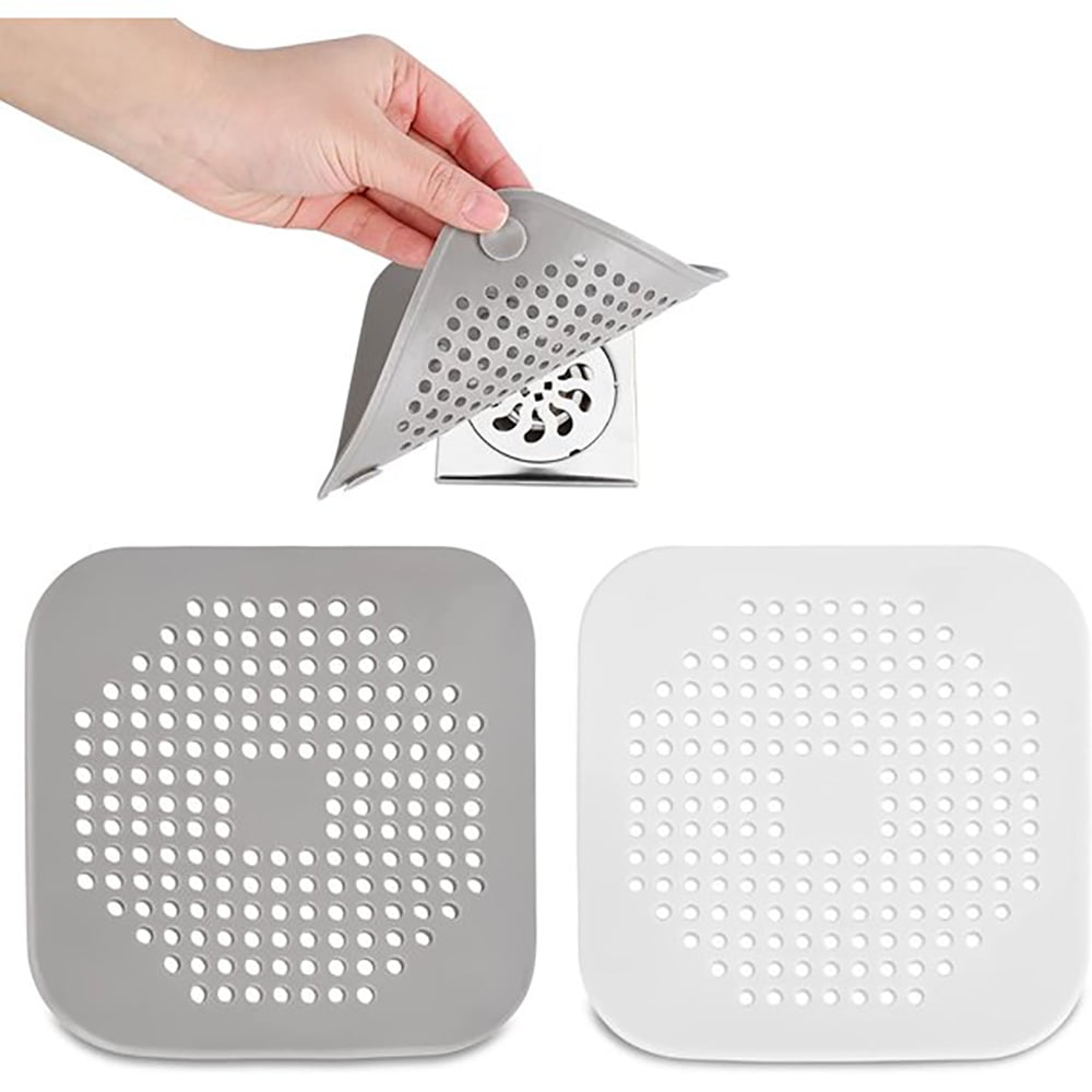 Joefnel Drain Hair Catcher 2 Packs, Shower/Bathtub Drain Cover ...