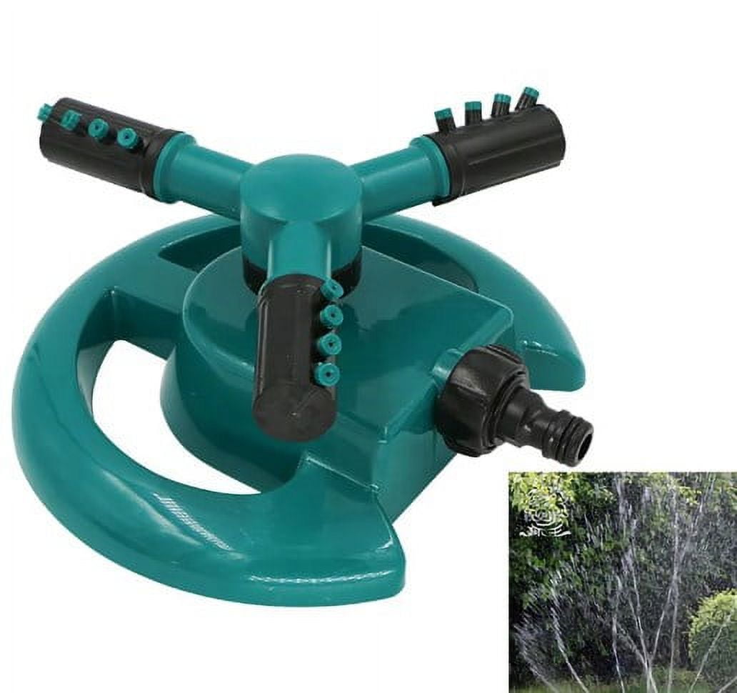Joefnel 3600 sq ft Automatic Rotary Lawn Sprinkler, 3 Adjustable Arms ...