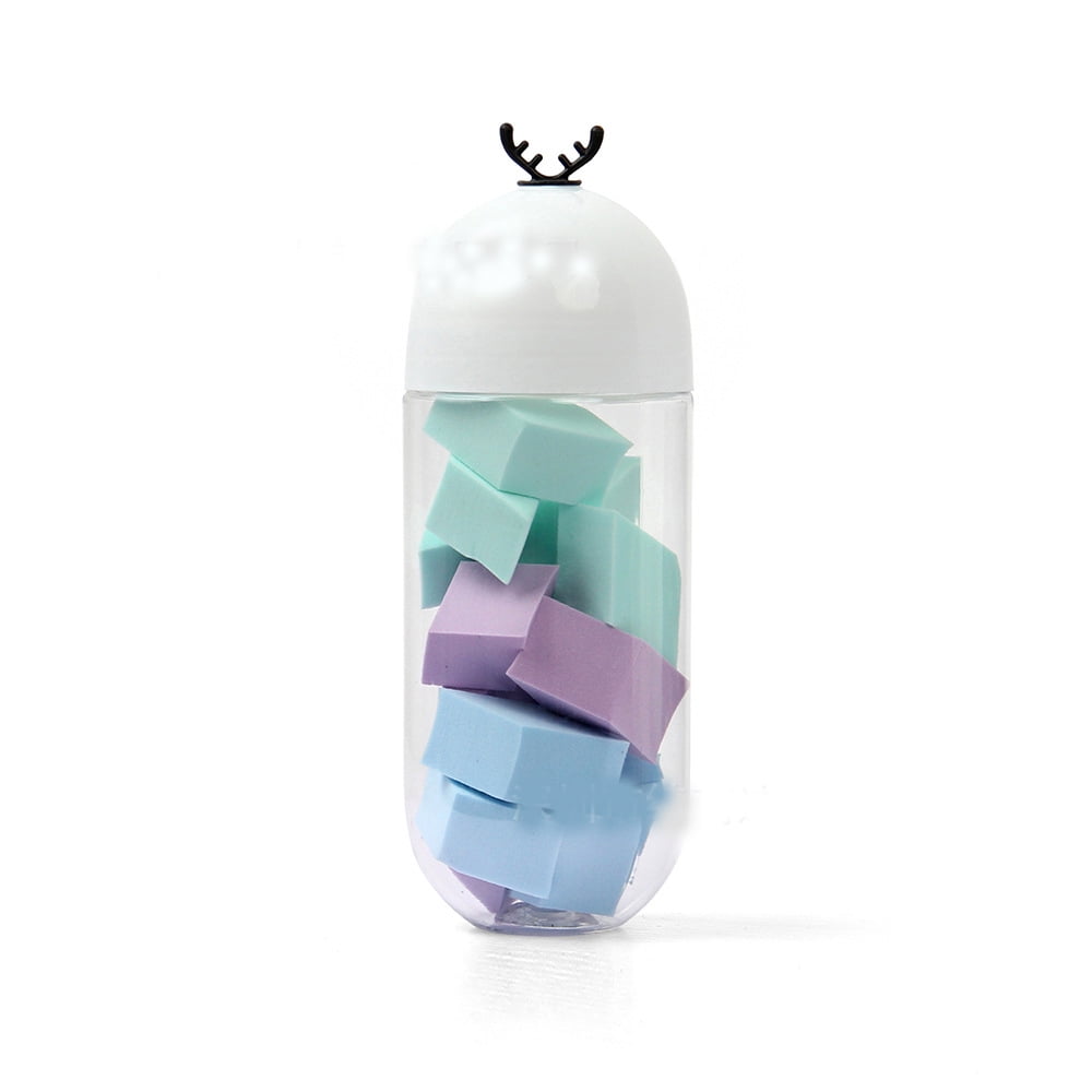 Joefnel Makeup Sponge Fan Shaped Box（15Pcs）, Fan Shape Makeup Sponge ...