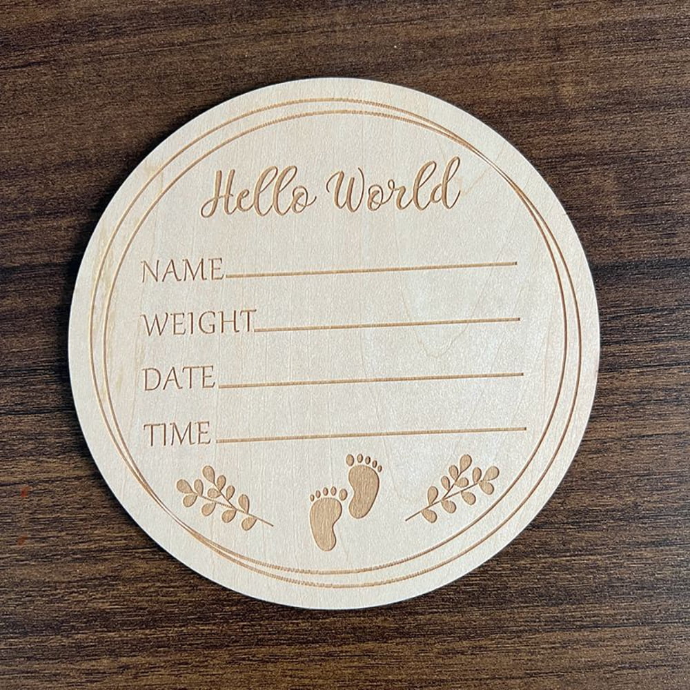 Joefnel Personalized Newborn Birth Announcement Sign -Adorable ...