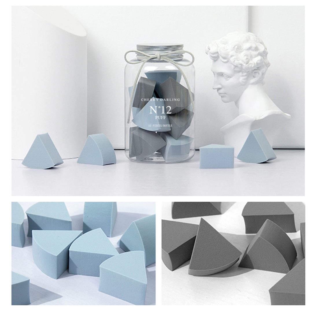 Joefnel Versatile Makeup Sponge Mini Applicator Wedges: Cosmetic Wedges ...