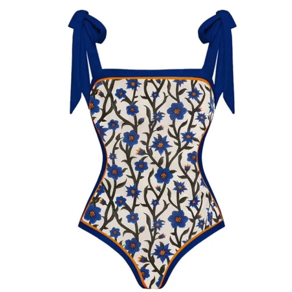 Joefnel Women Clearance Women Double-Sided Floral One Piece Swimsuits ...