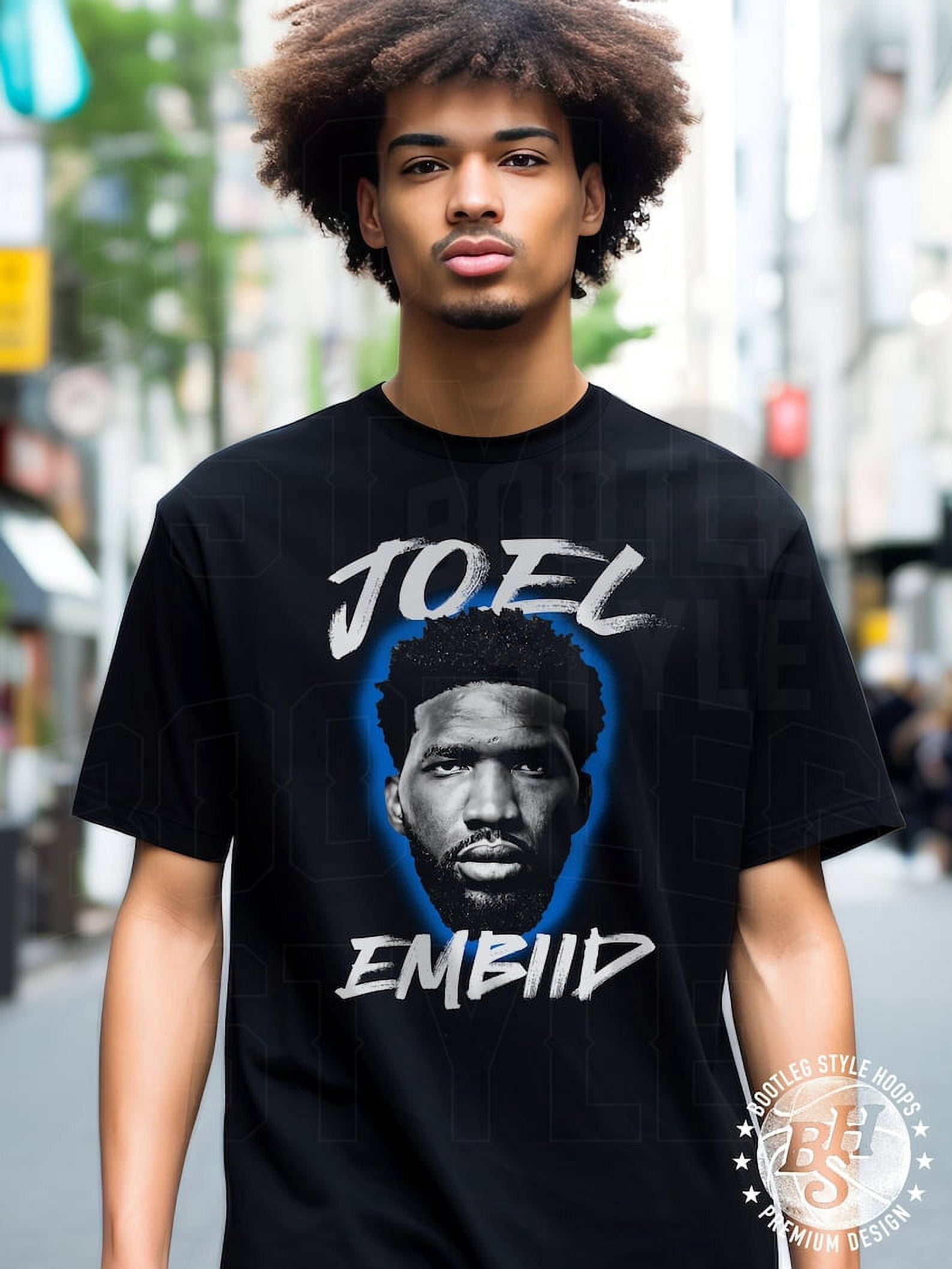 Joel Embiid Big Head Shirt for Phildaelphia Basketball Fan Rap T-Shirt ...