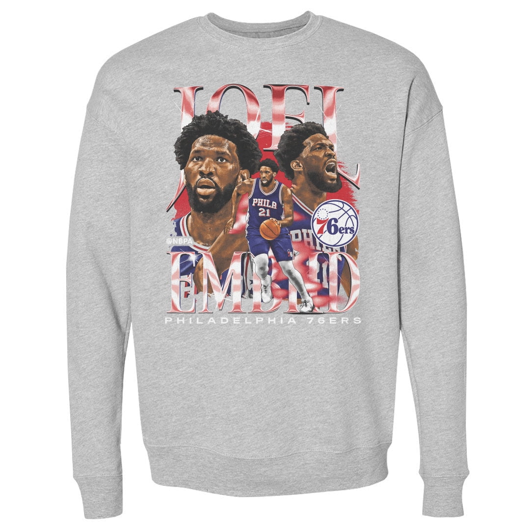 Joel Embiid Philadelphia 76ers Vintage Sweatshirt - Walmart.com