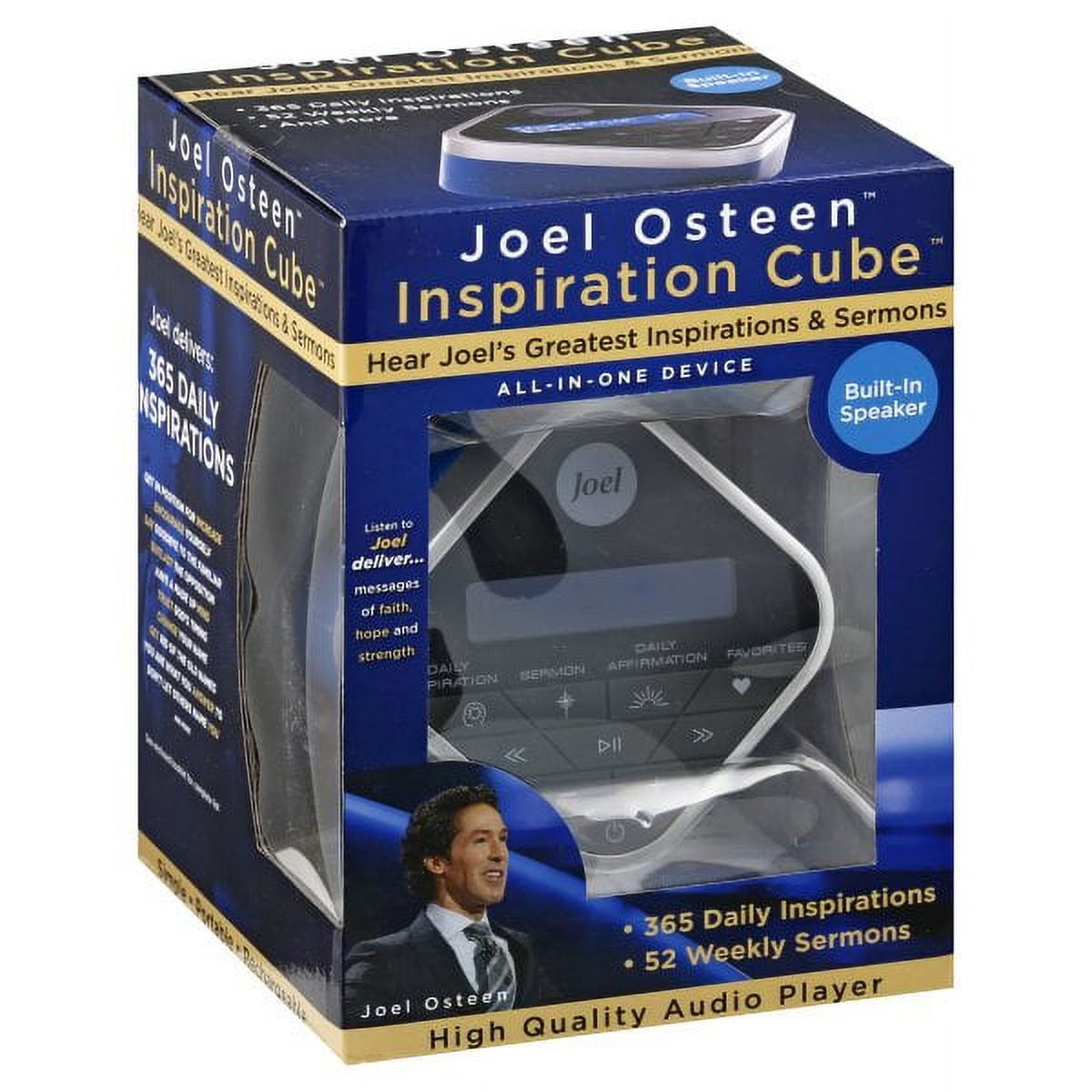 Joel Osteen Inspirational Bluetooth Audio Cube - Daily Sermons, 365 ...