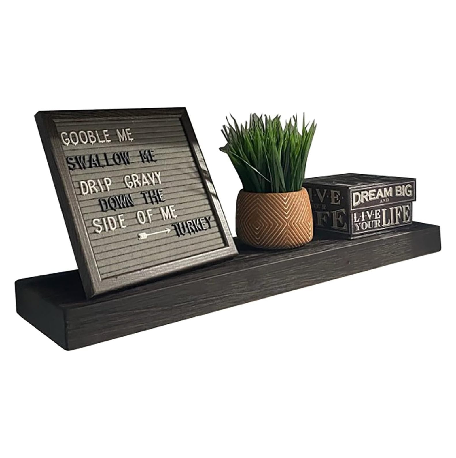 Joel's Antiques - 36 Inch Wooden Floating Shelves for Wall - Made of ...