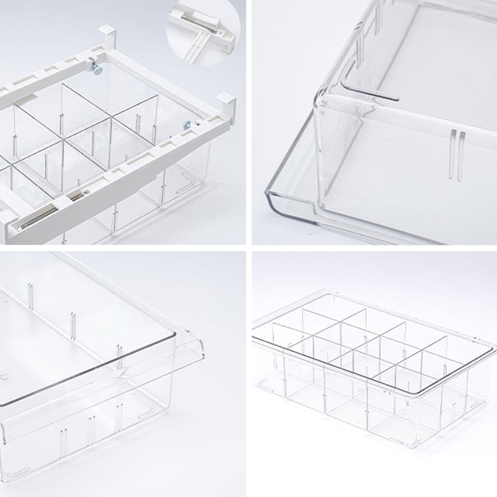 Joernso 1/4/8 Compartment Multi-function Drawer Storage Box Organizer ...