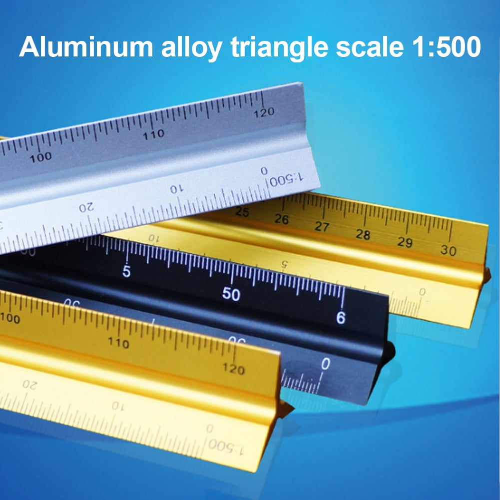 Joernso 1:400 30cm Aluminum Alloy Triangle Architect Accurate Drawing ...