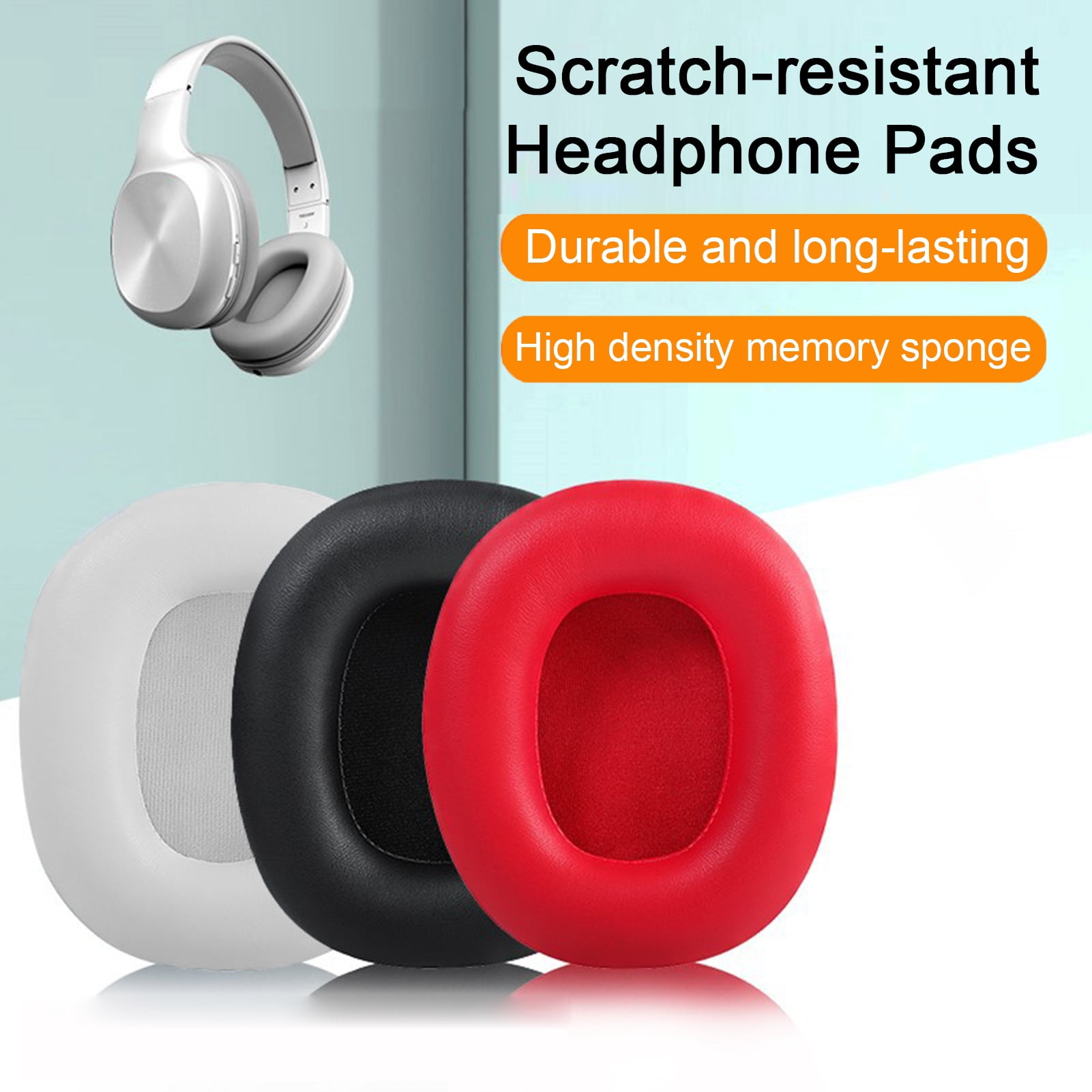 Joernso 1 Pair Replacement Ear Pads for W800X/H840/841P/W808BT/K800 ...