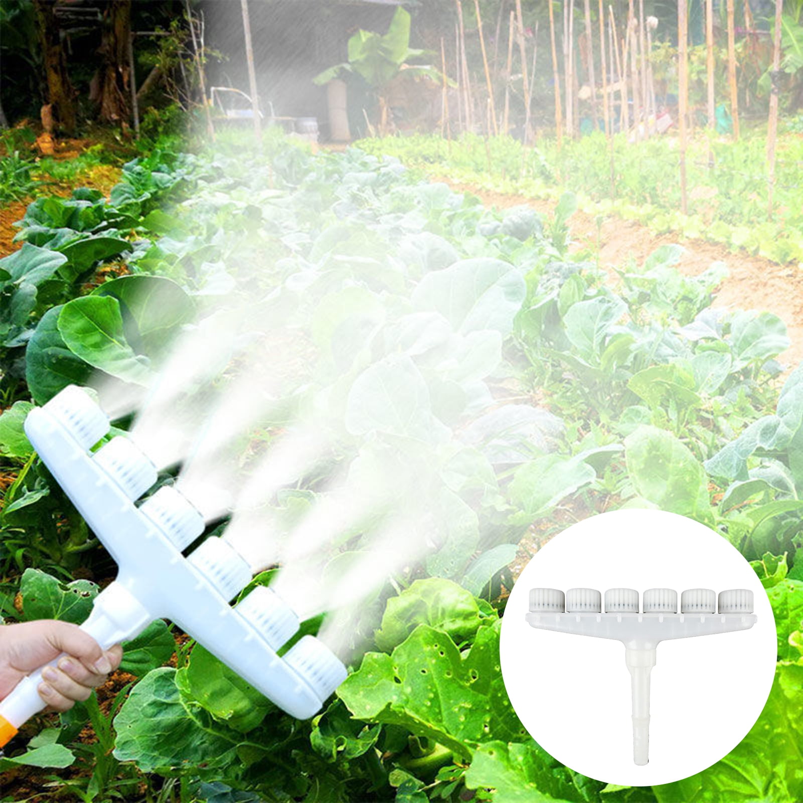 Joernso 1 Set Garden Sprinkler Multi-Head Plants Flowers Spray Nozzle ...