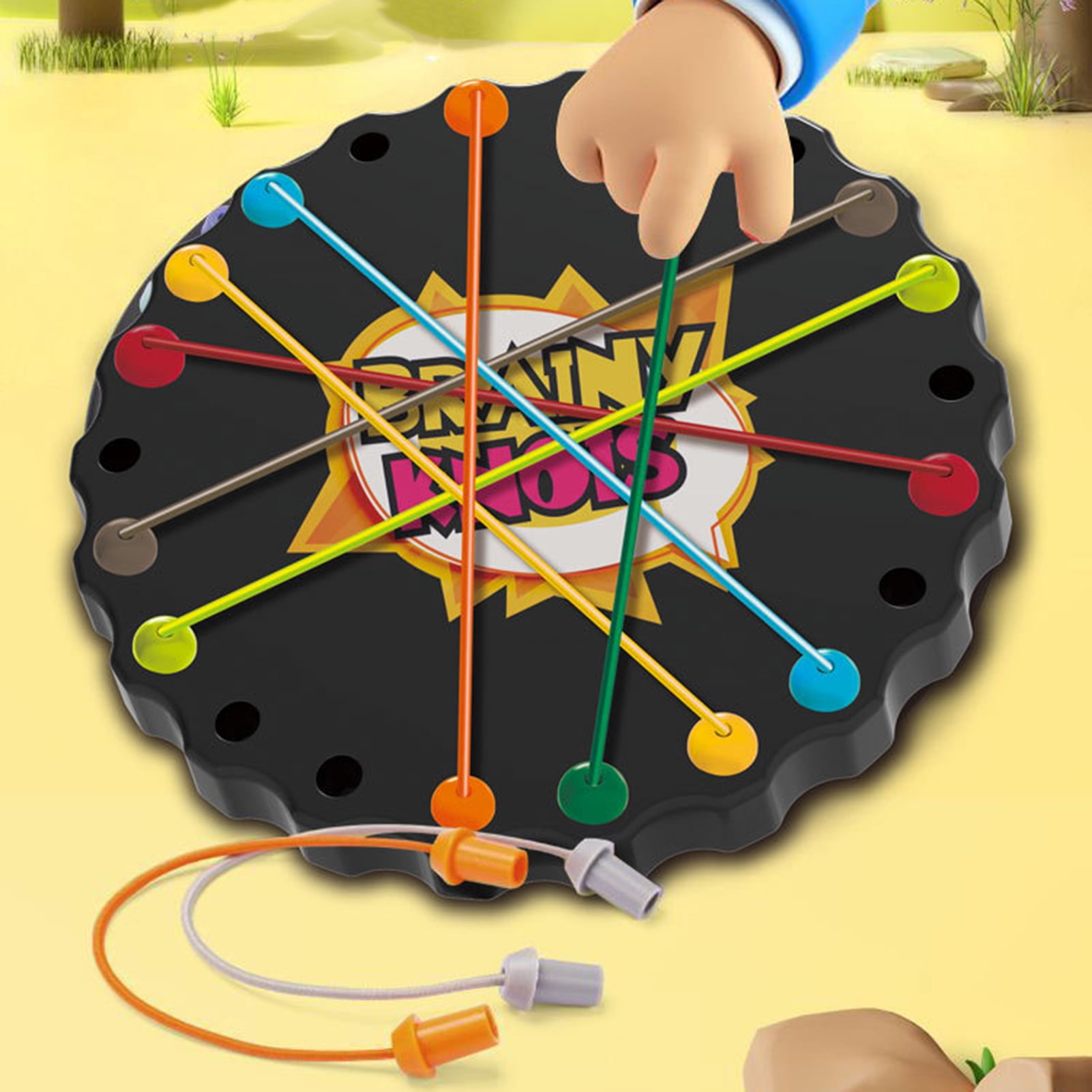 Joernso 1 Set Kids Rope Untangling Game Twisted Rope Knots Board Game ...