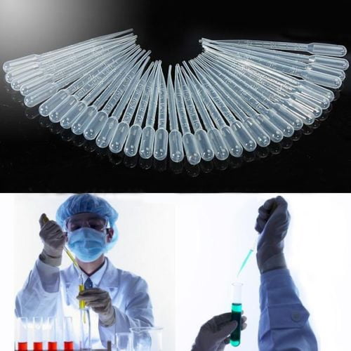 Joernso 100 Pcs 3ml Disposable Plastic Eye Dropper Set Transfer ...